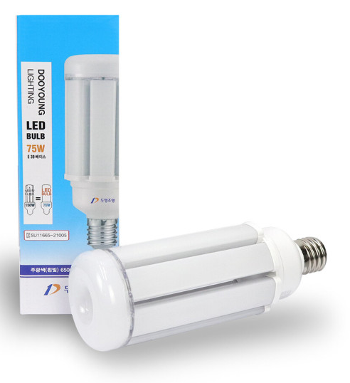 [두영]LED 보안등 75W 불투명(E39/대모갈) 주광색